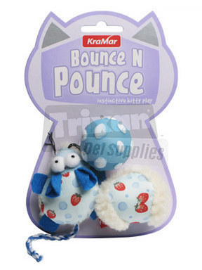 Kramar Bounce N Pounce Sweet Strawberry Toys at Joe's Pet Meds